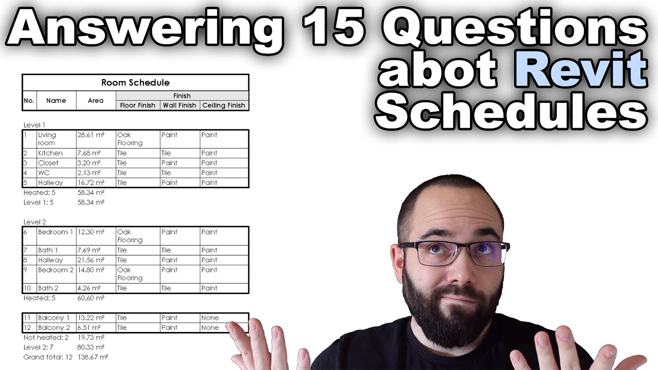 Revit Schedule Tutorial Dezign Ark