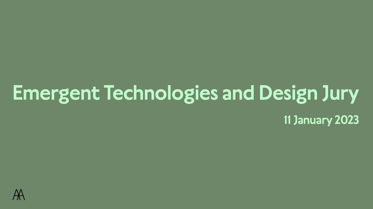 Emergent Technologies & Design MArch Open Jury 2023 - Dezign Ark