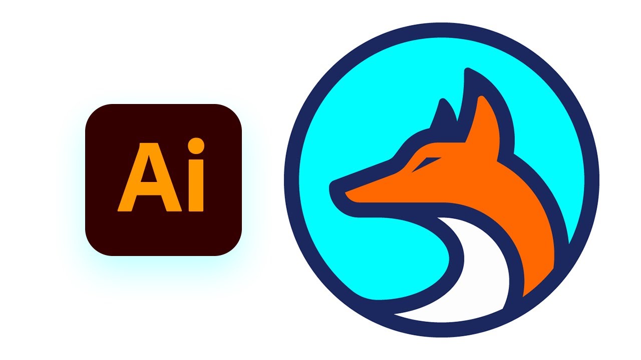 How To Create A Fox Head Logo In Illustrator Illustrator Tutorial
