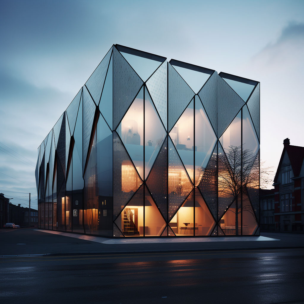 Steel and Glass building Concept 461 - Dezign Ark
