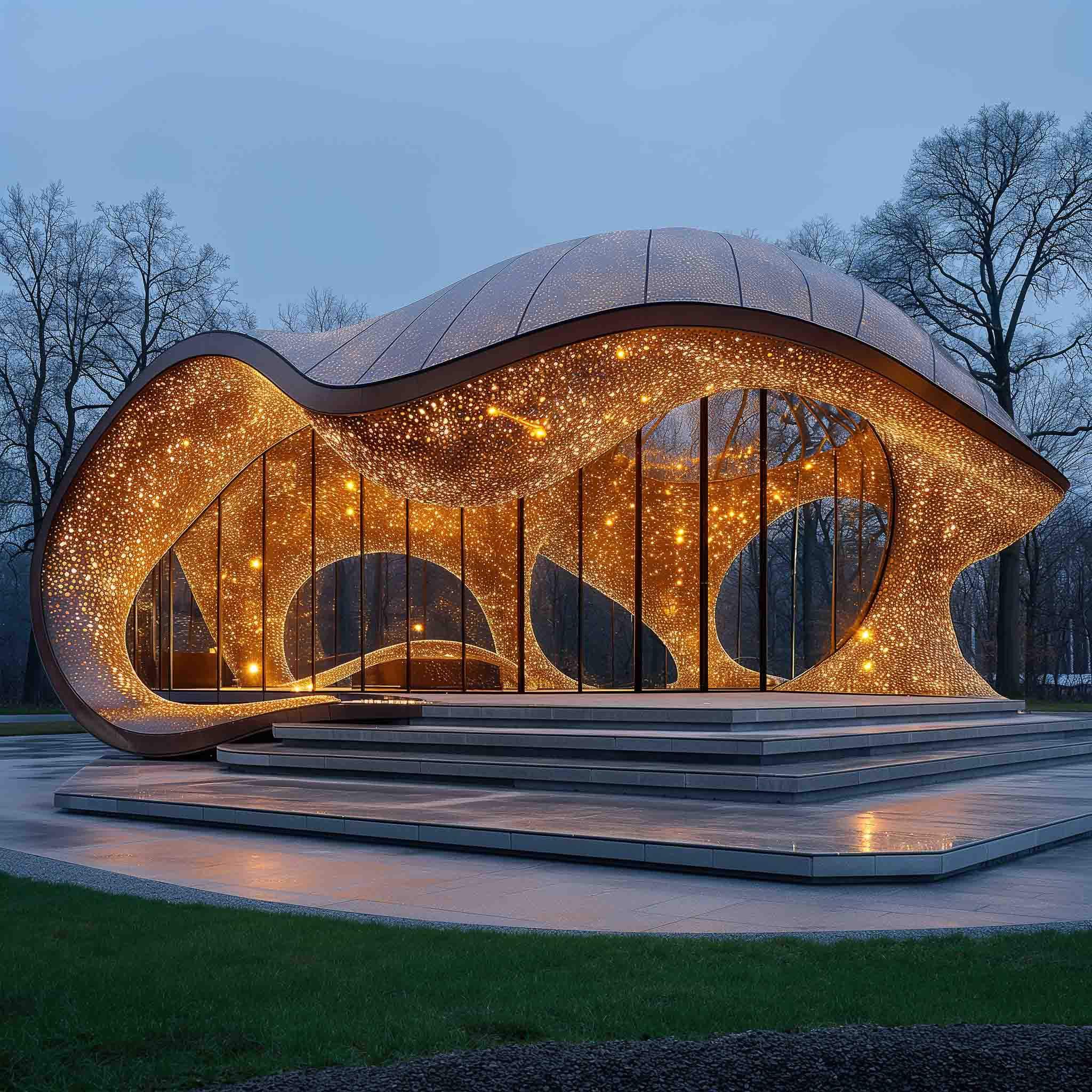 Pavilion Building Concept 1010 - Dezign Ark