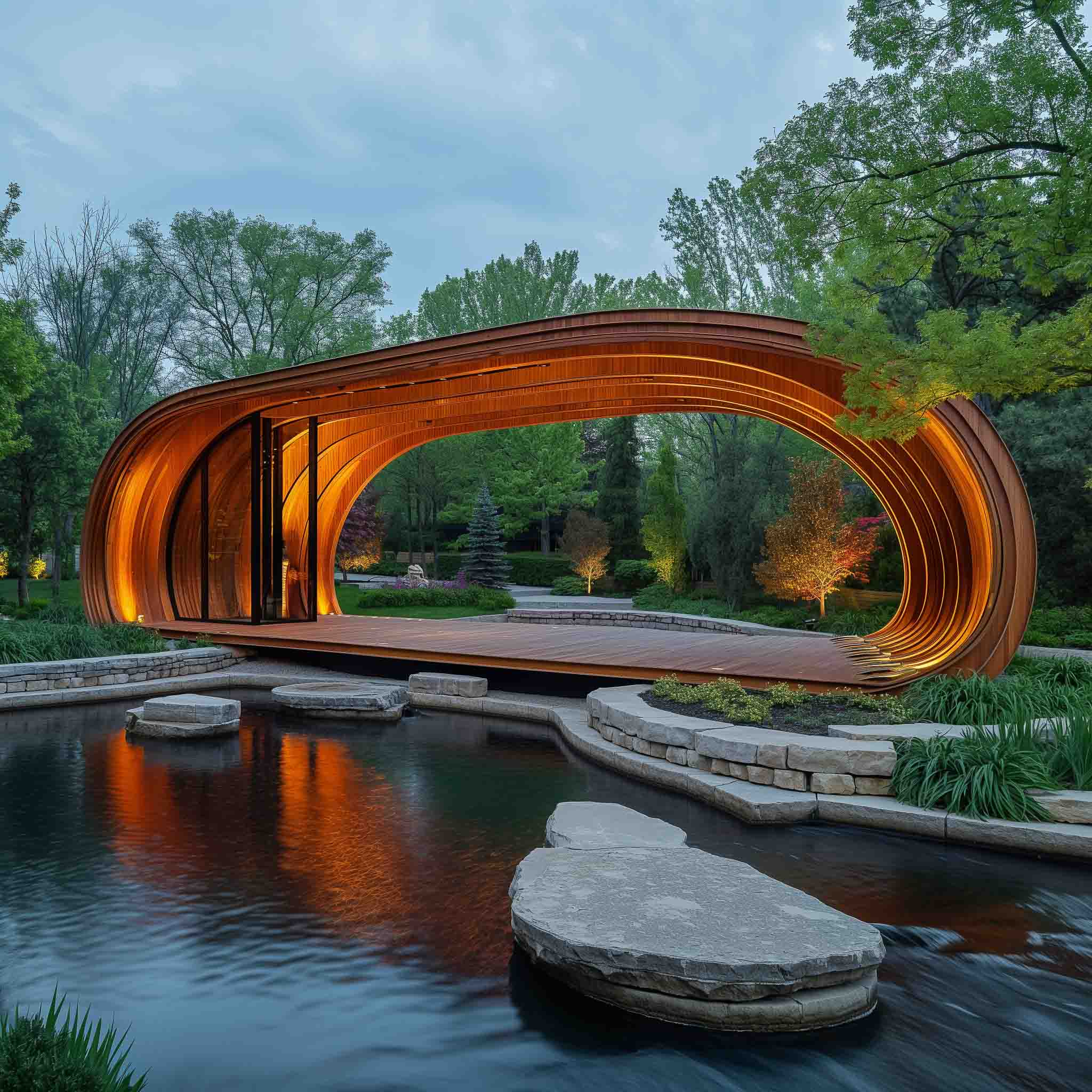 Pavilion Building Concept 1189 - Dezign Ark