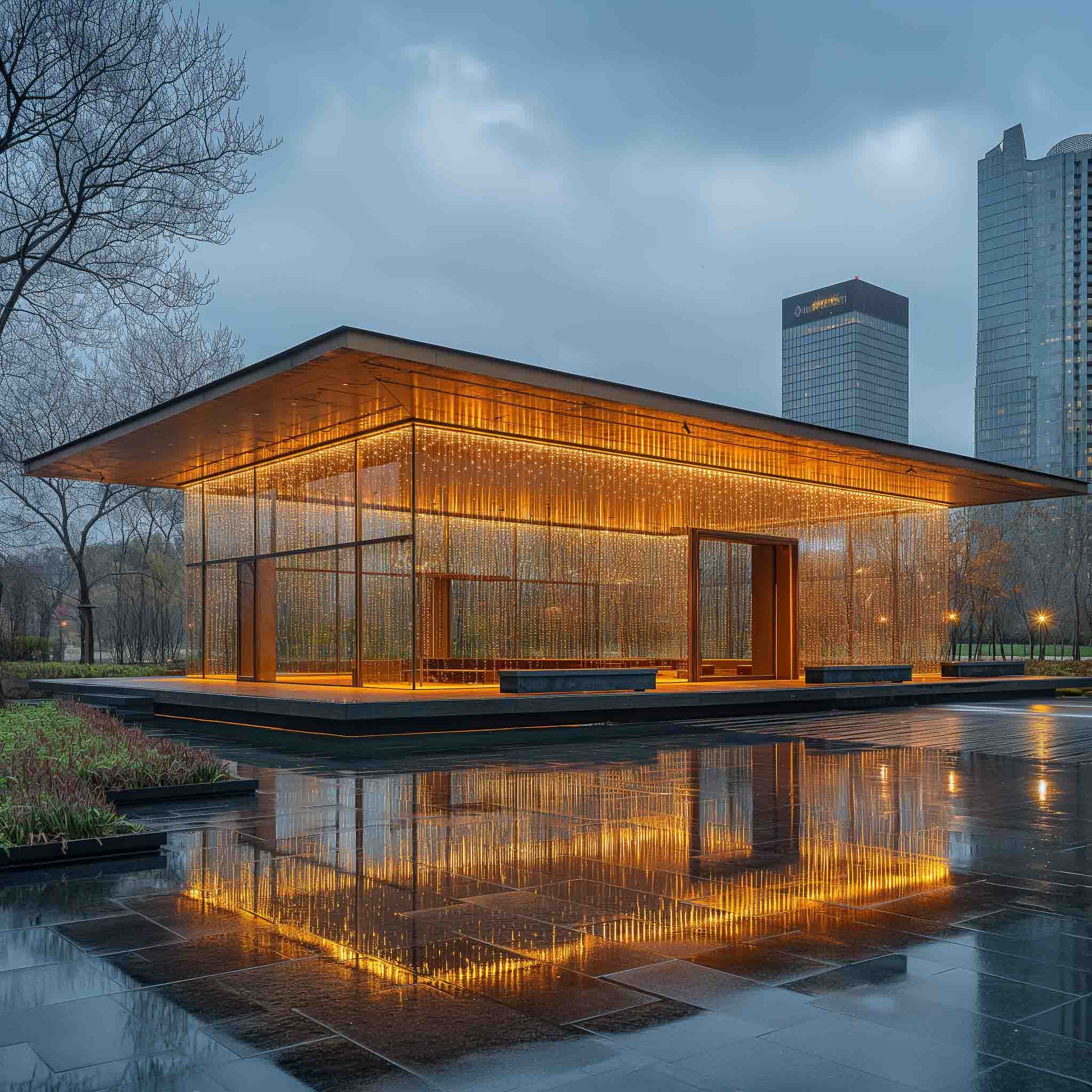 Pavilion Building Concept 1384 - Dezign Ark