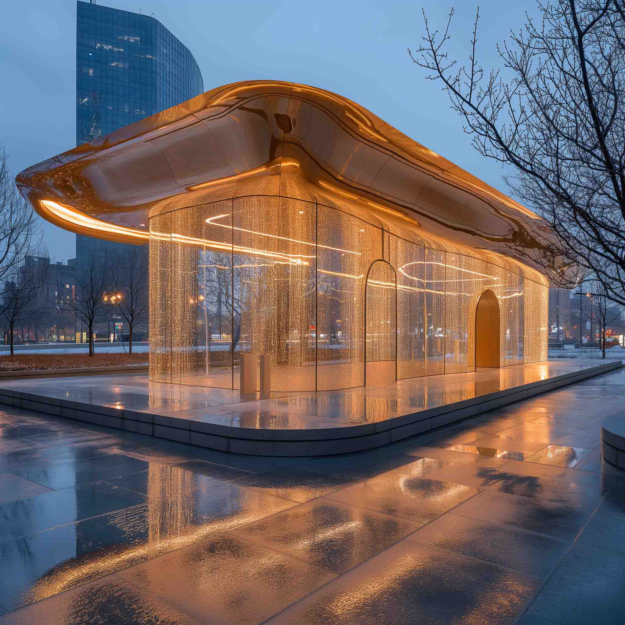 Pavilion Building Concept 2126 - Dezign Ark