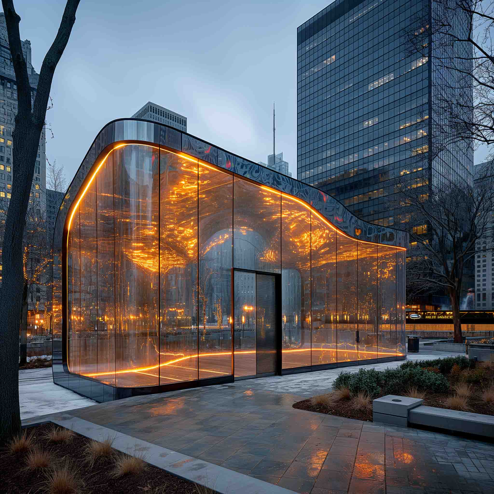 Pavilion Building Concept 2197 - Dezign Ark