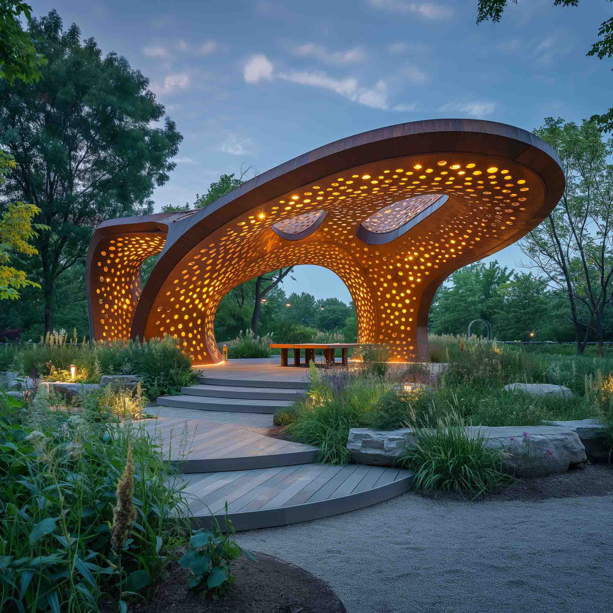 Pavilion Building Concept 2316 - Dezign Ark