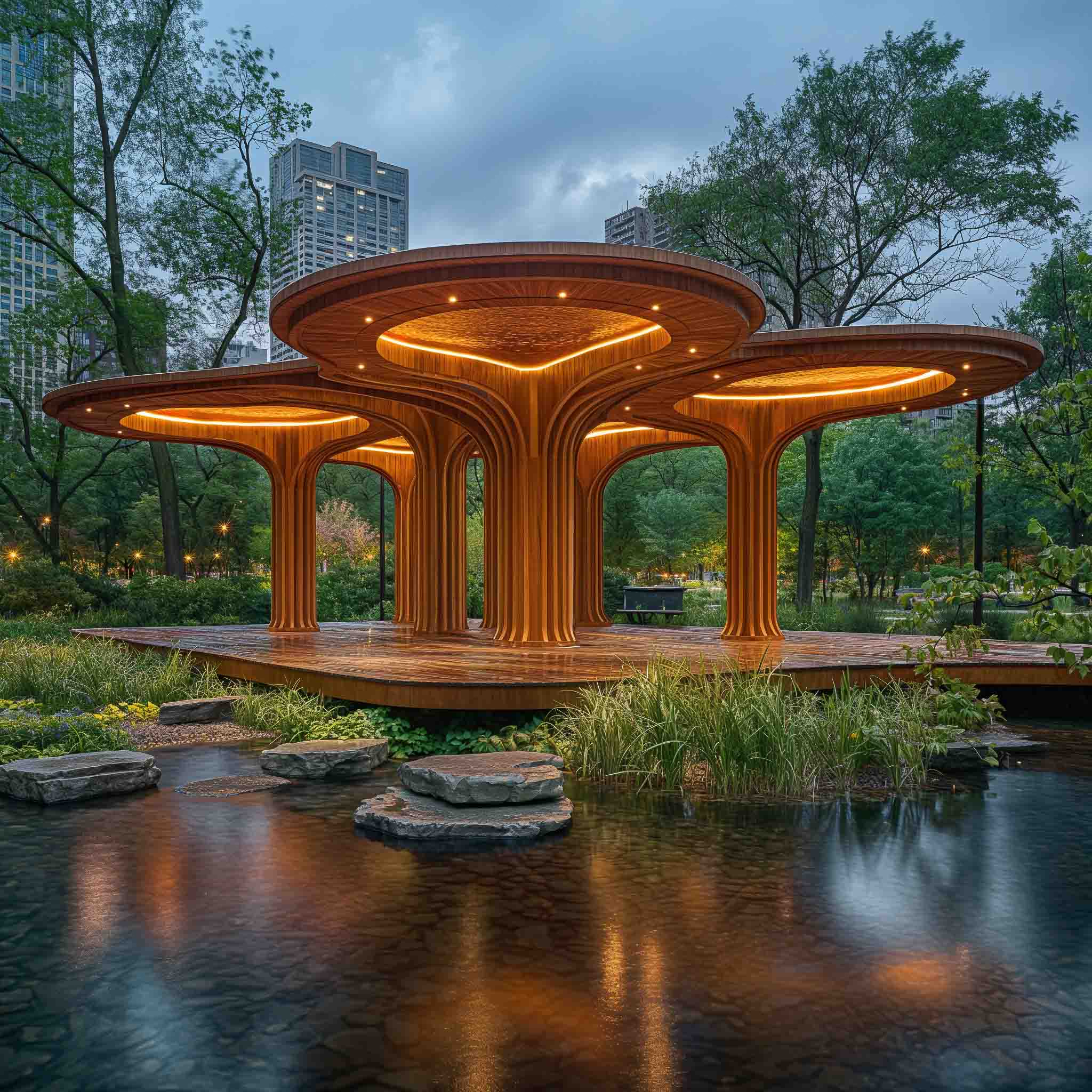 Pavilion Building Concept 2381 - Dezign Ark