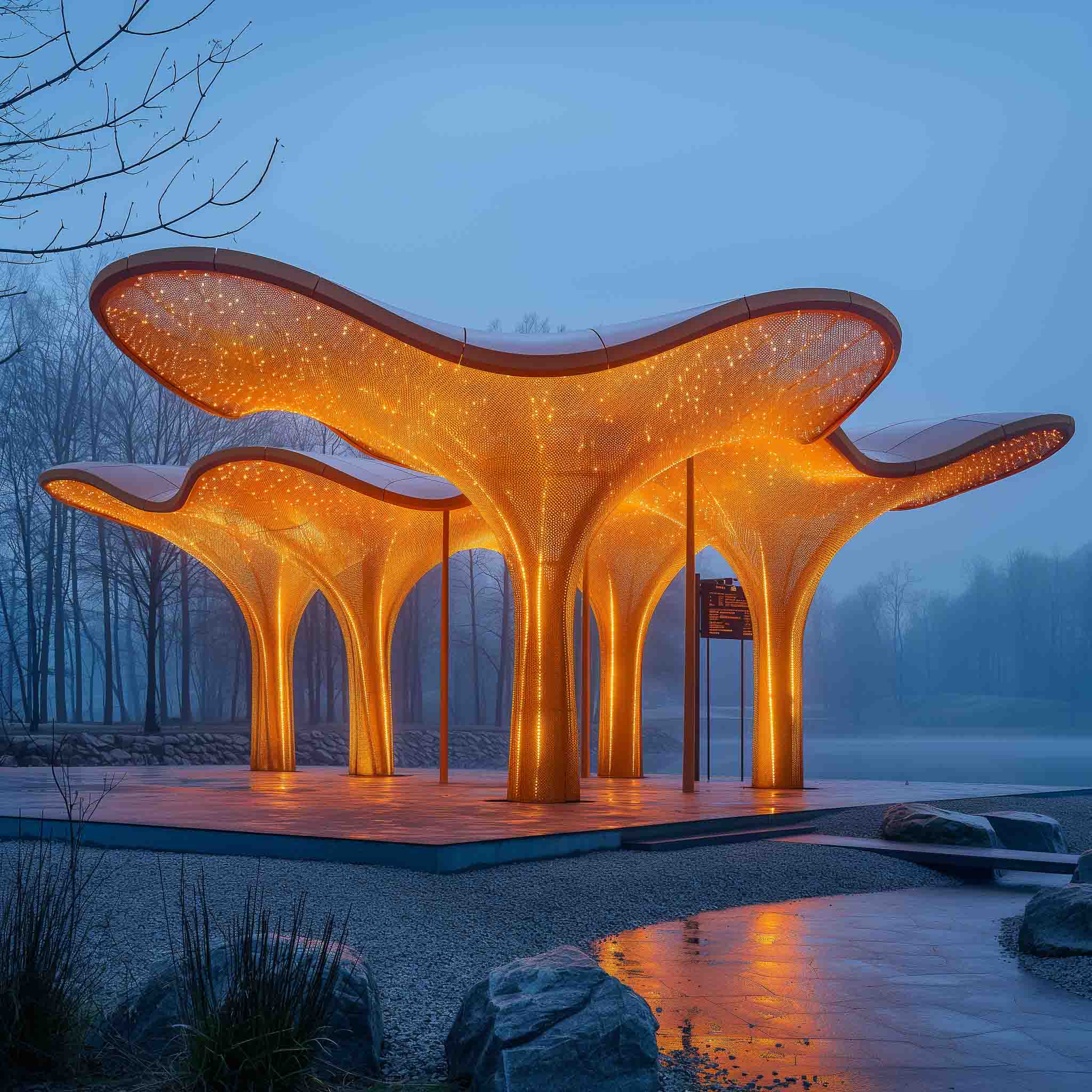 Pavilion Building Concept 633 - Dezign Ark