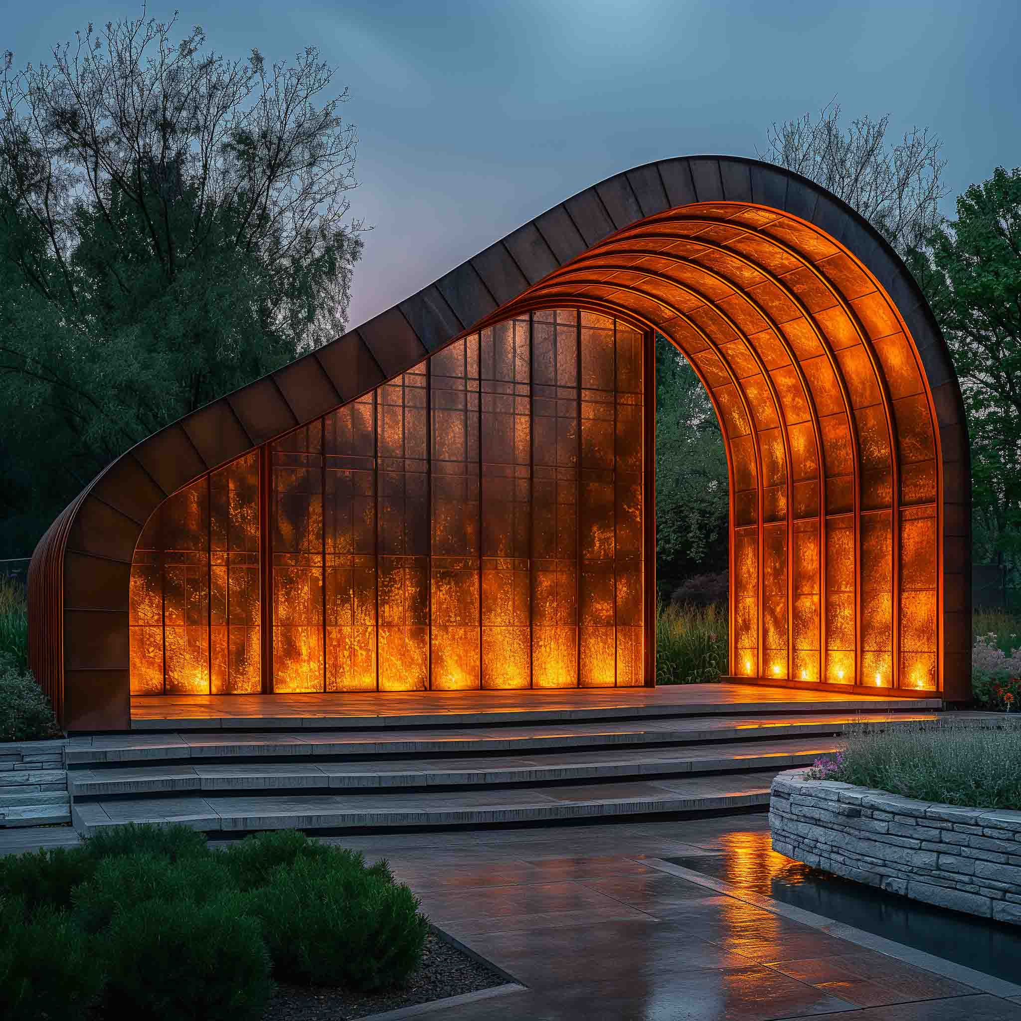 Pavilion Building Concept 641 - Dezign Ark