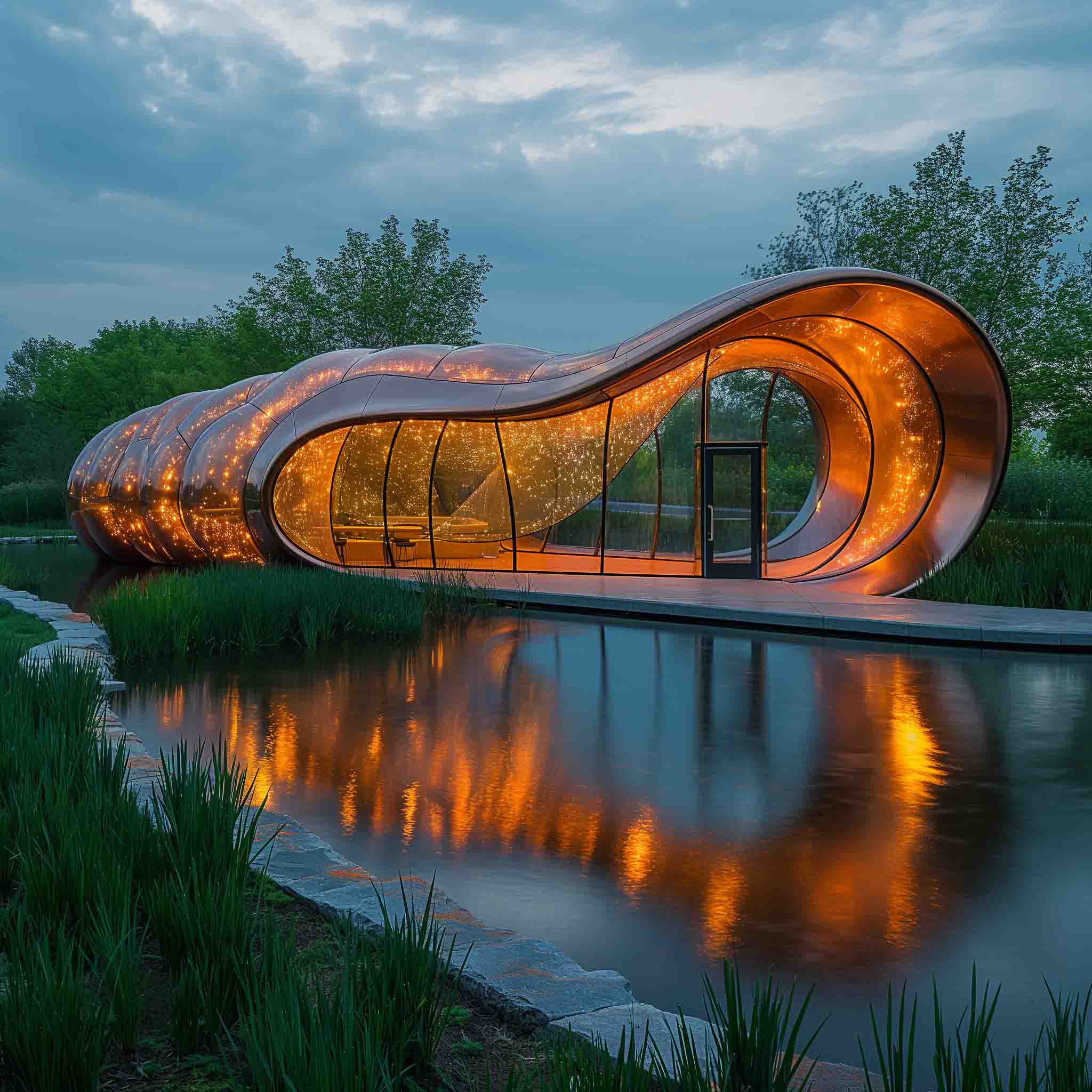 Pavilion Building Concept 664 - Dezign Ark