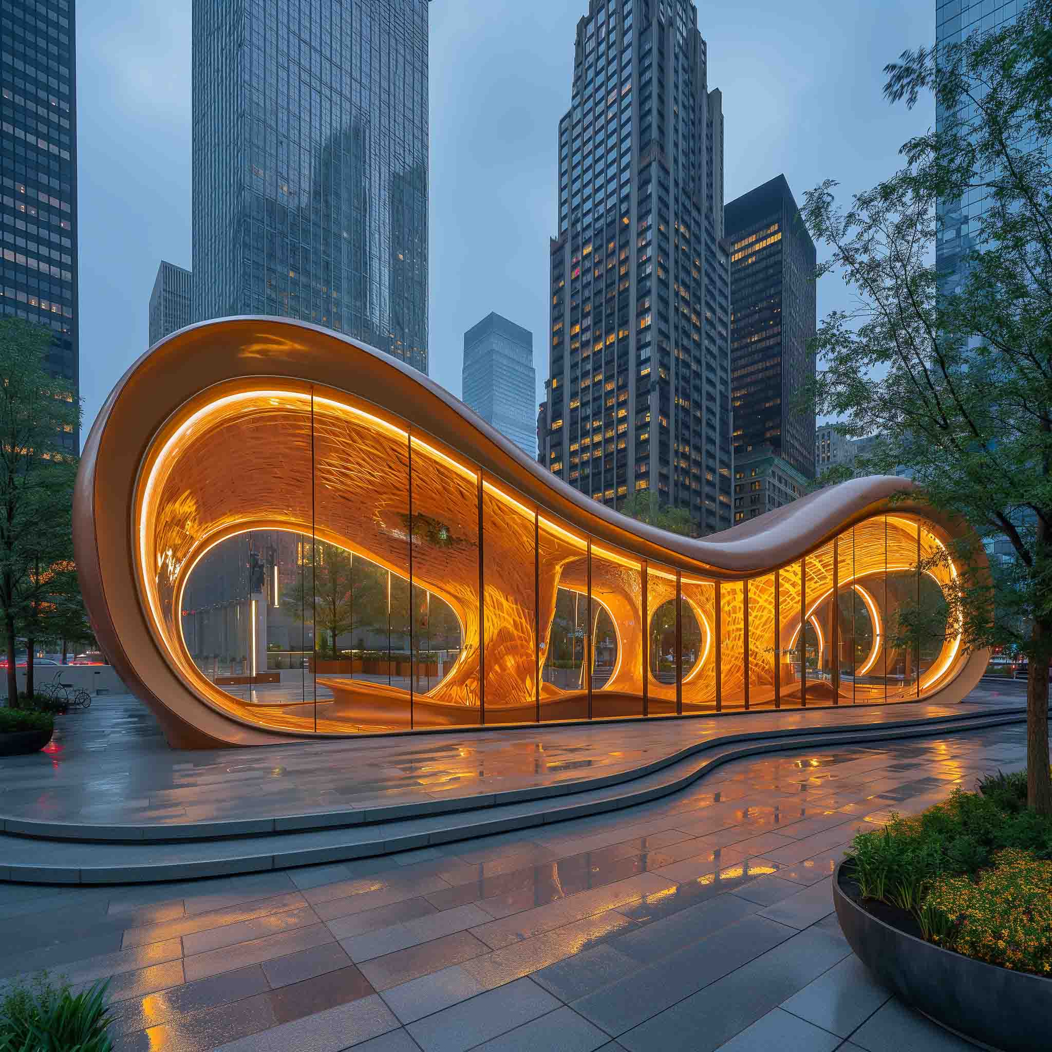 Pavilion Building Concept 751 - Dezign Ark