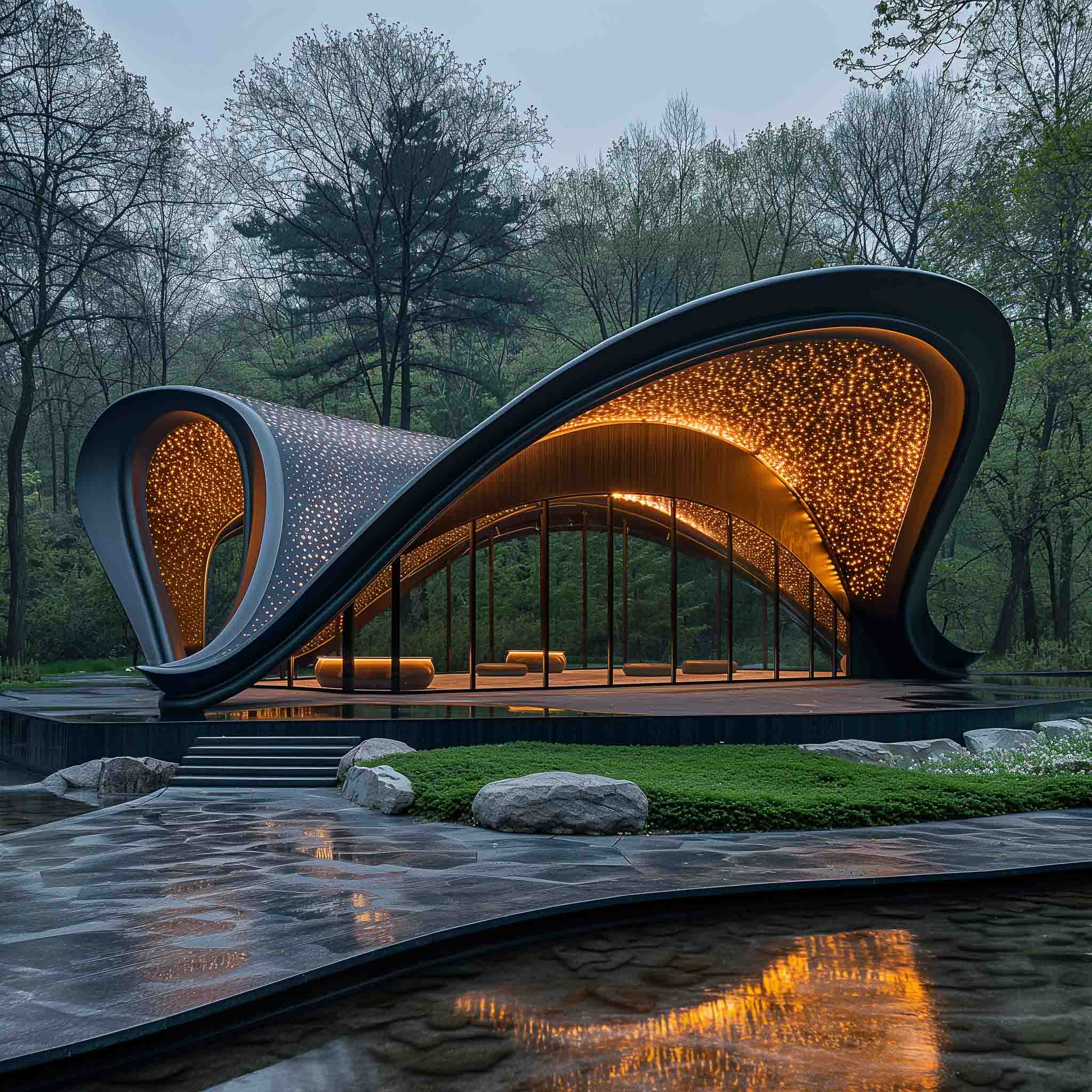 Pavilion Building Concept 758 - Dezign Ark