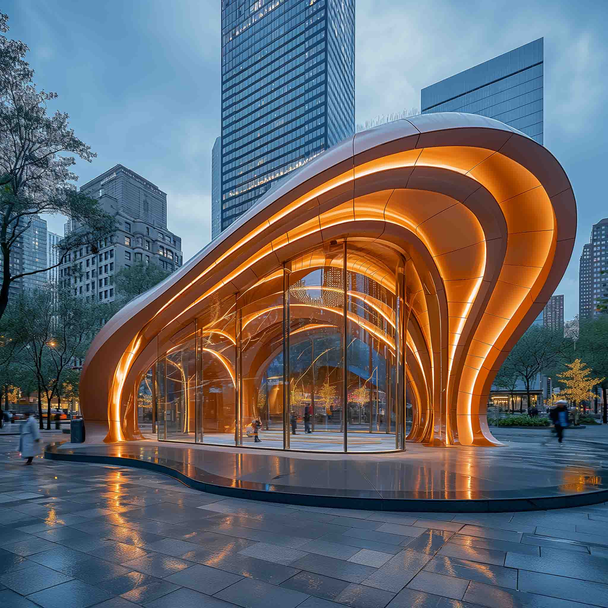 Pavilion Building Concept 916 - Dezign Ark