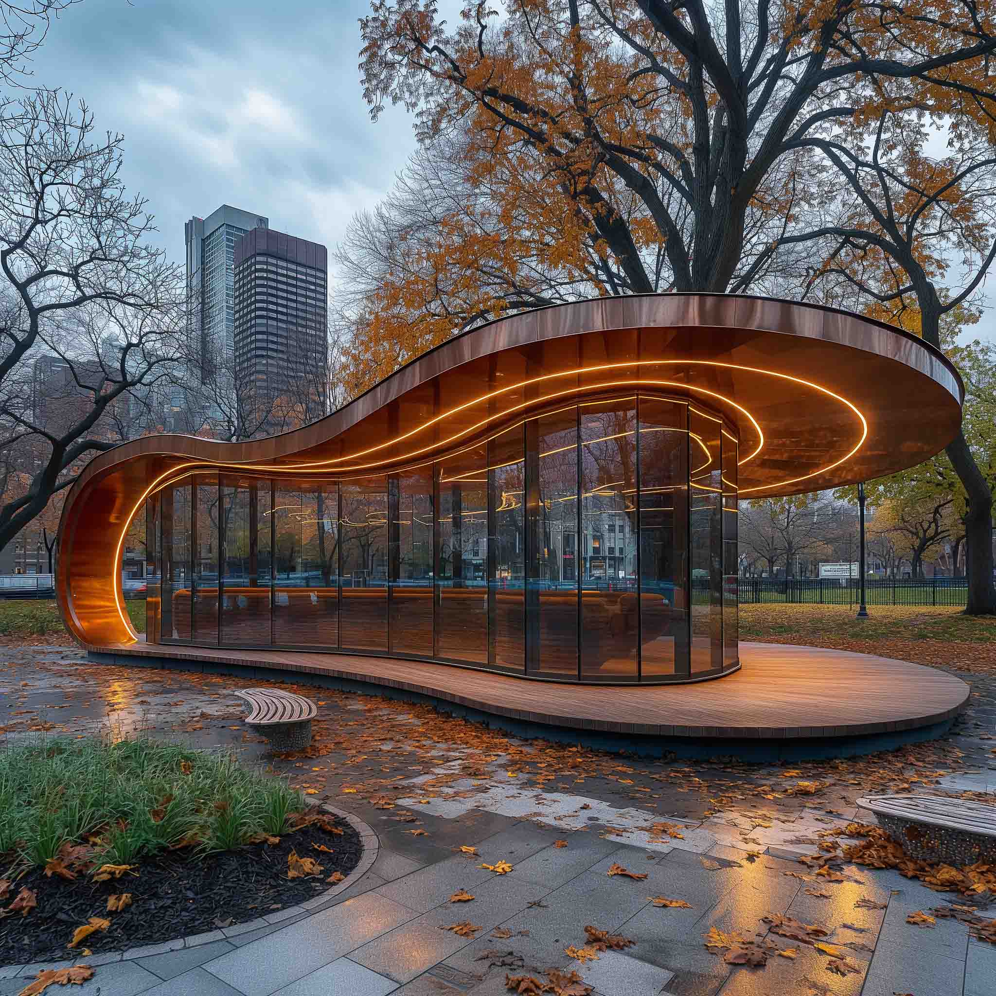 Pavilion Building Concept 2966 - Dezign Ark