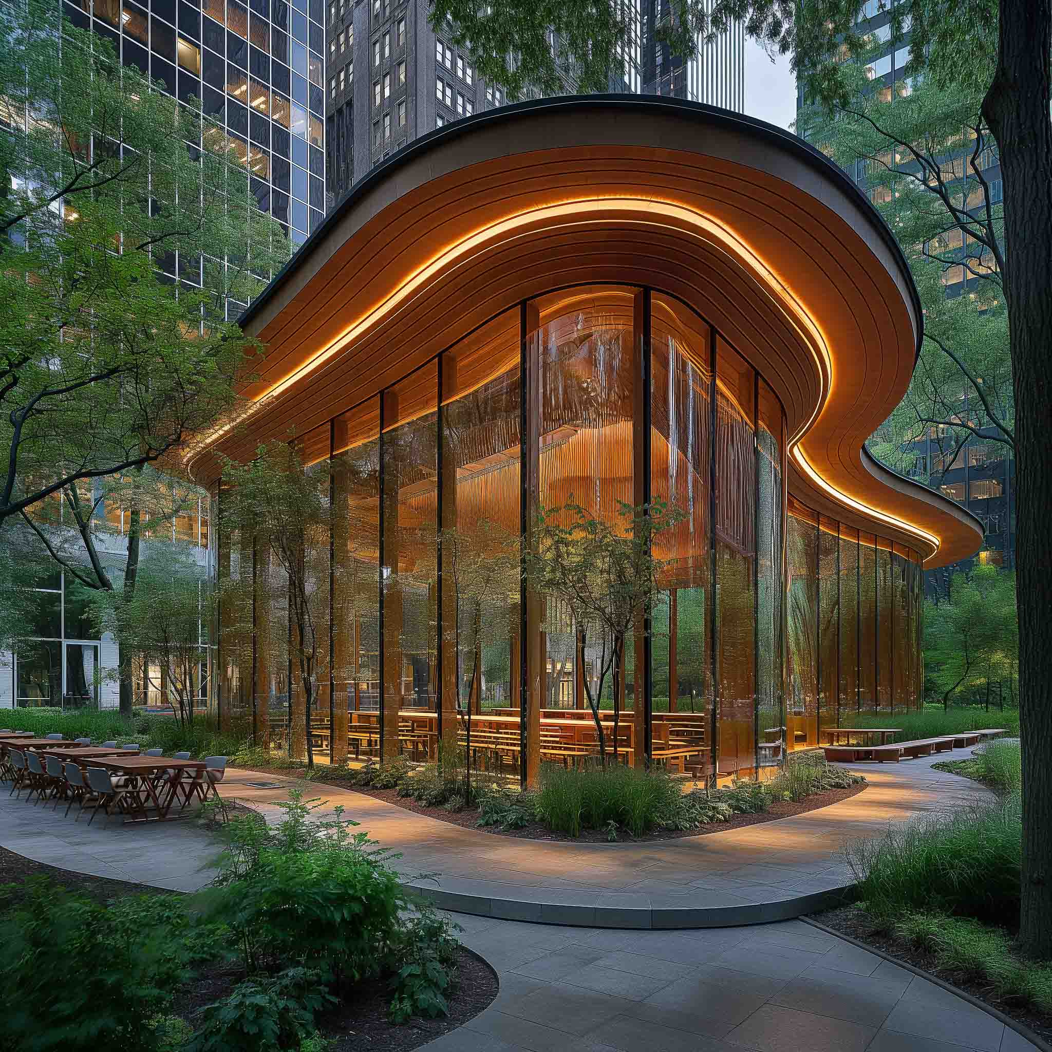 Pavilion Building Concept 3053 - Dezign Ark