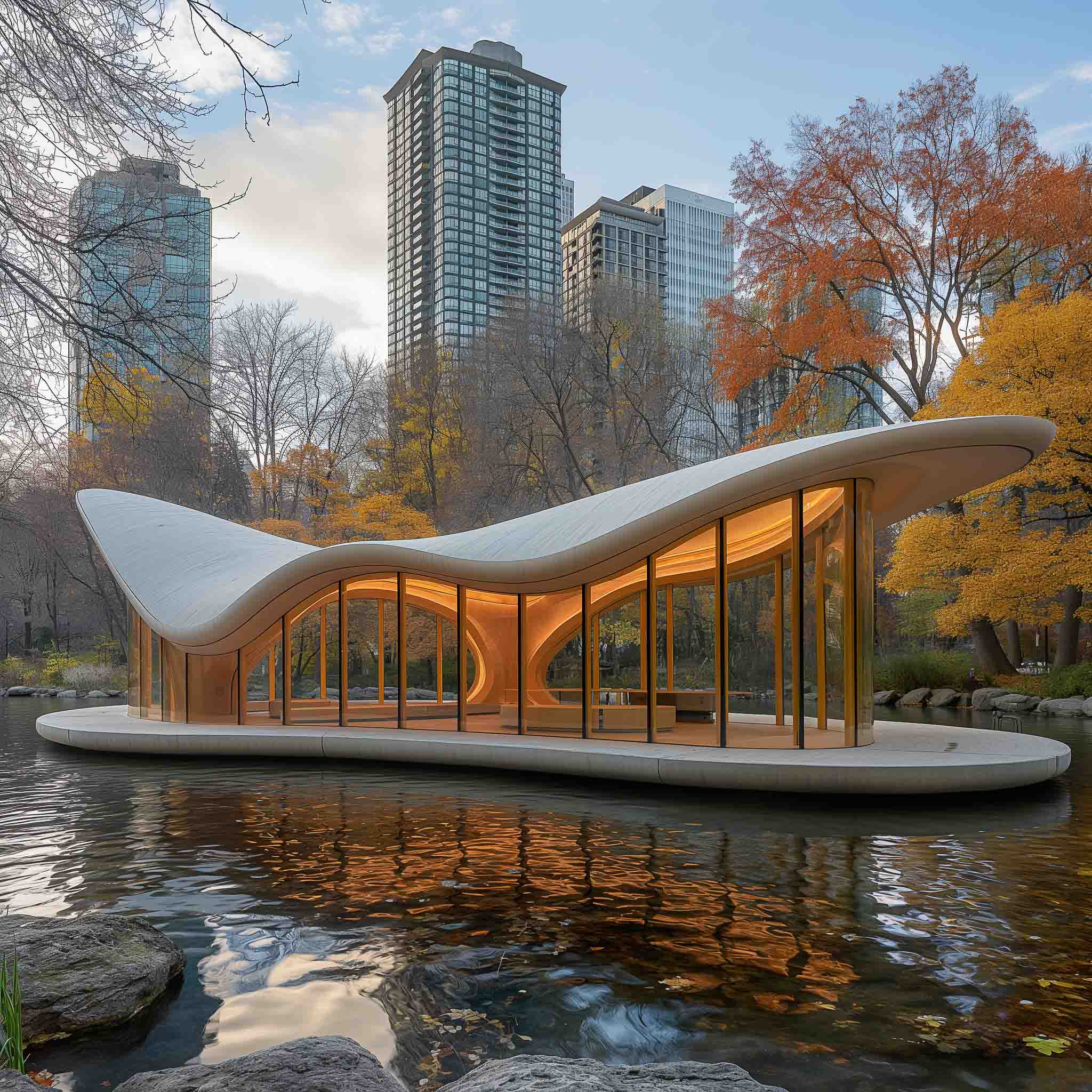 Pavilion Building Concept 3952 - Dezign Ark