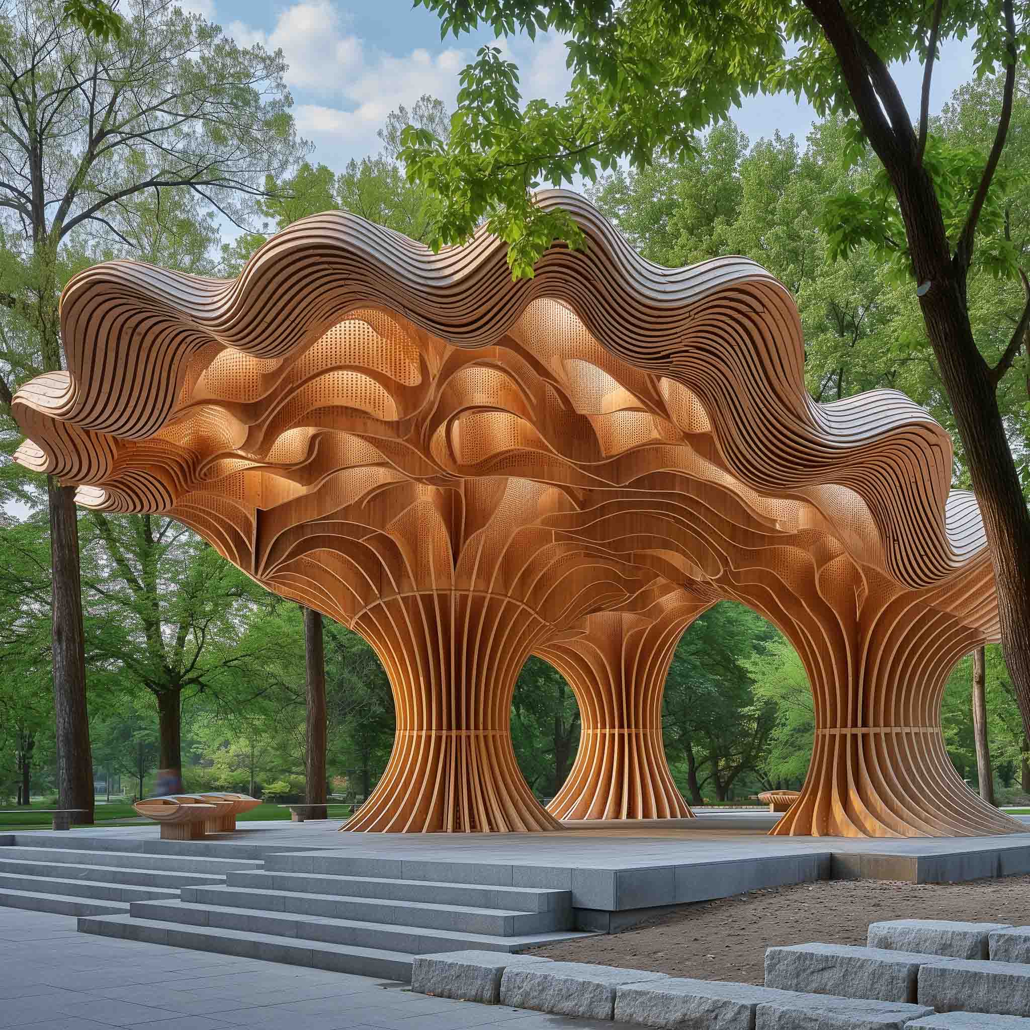 Pavilion Building Concept 3955 - Dezign Ark