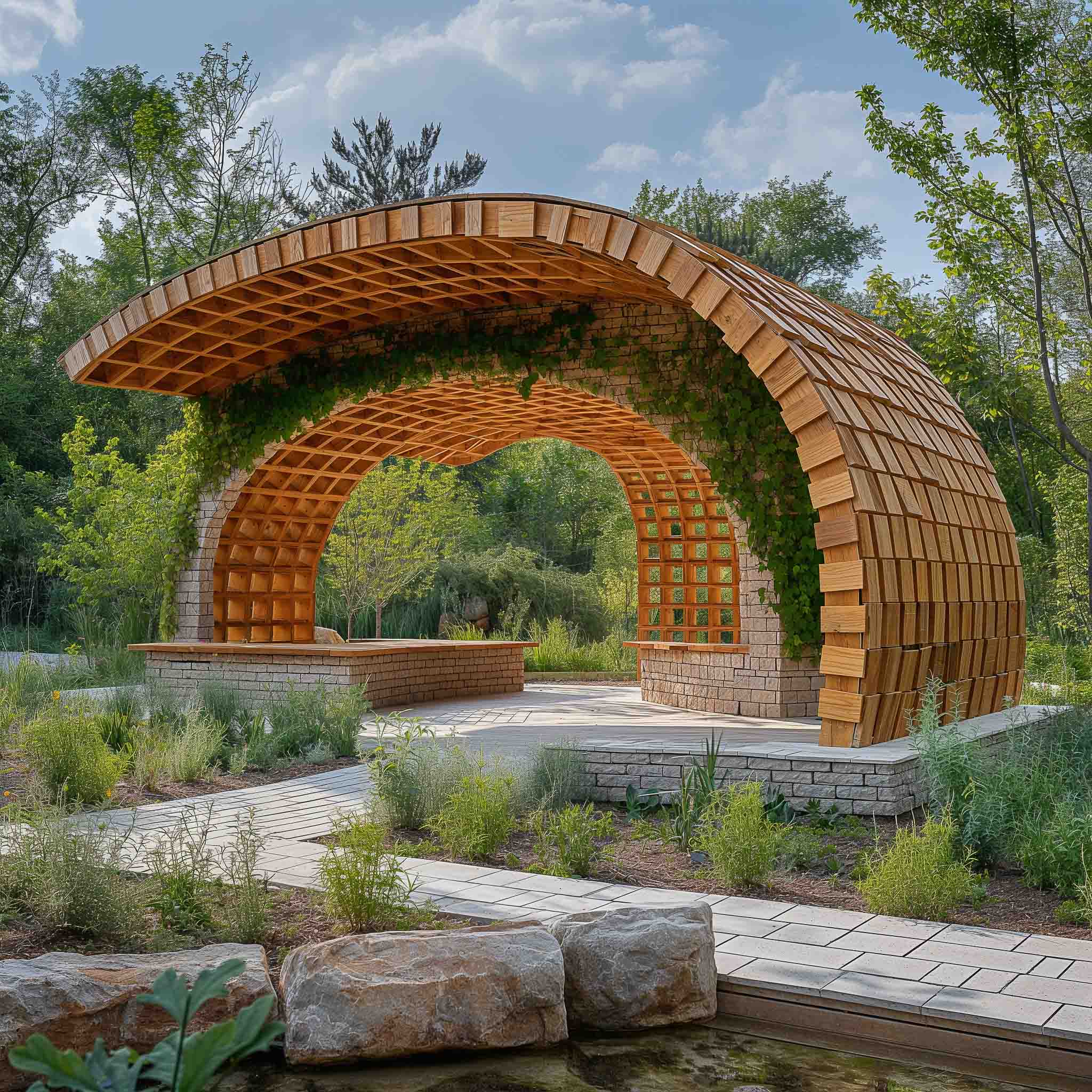 Pavilion Building Concept 4029 - Dezign Ark