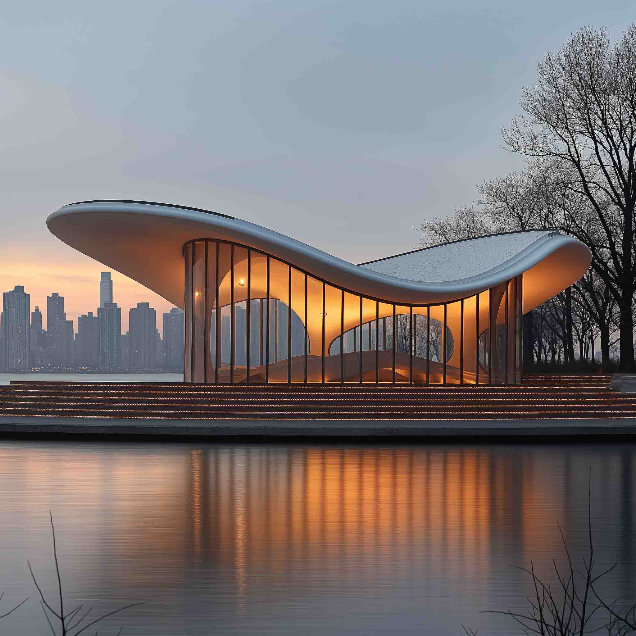 Pavilion Building Concept 4087 - Dezign Ark