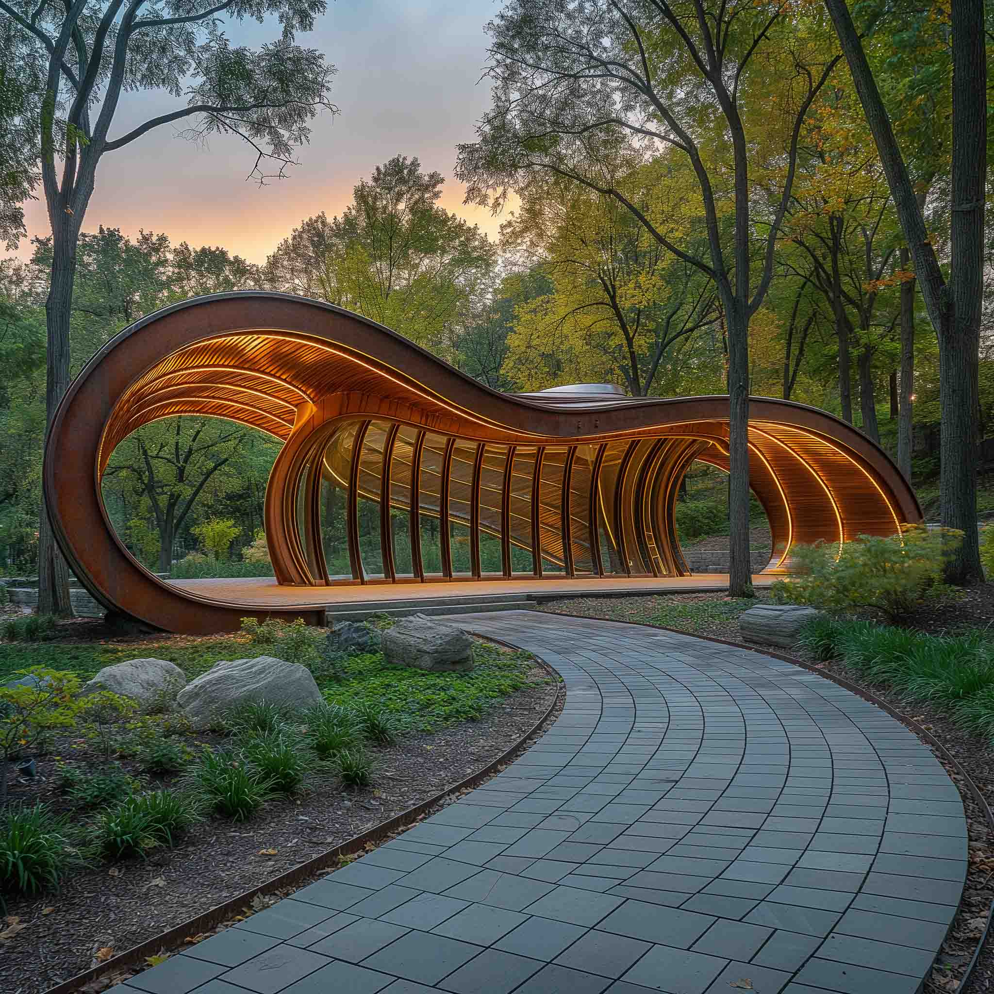 Pavilion Building Concept 4212 - Dezign Ark