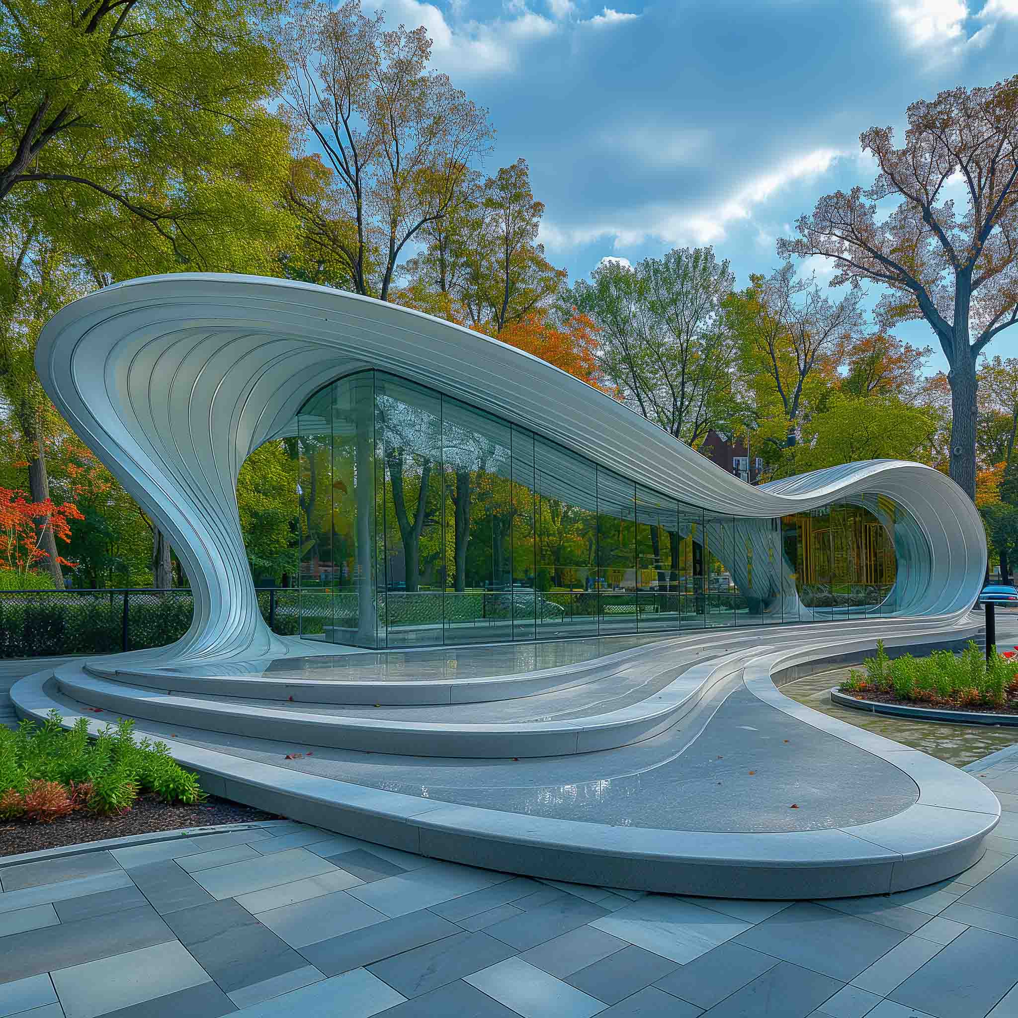 Pavilion Building Concept 4553 - Dezign Ark