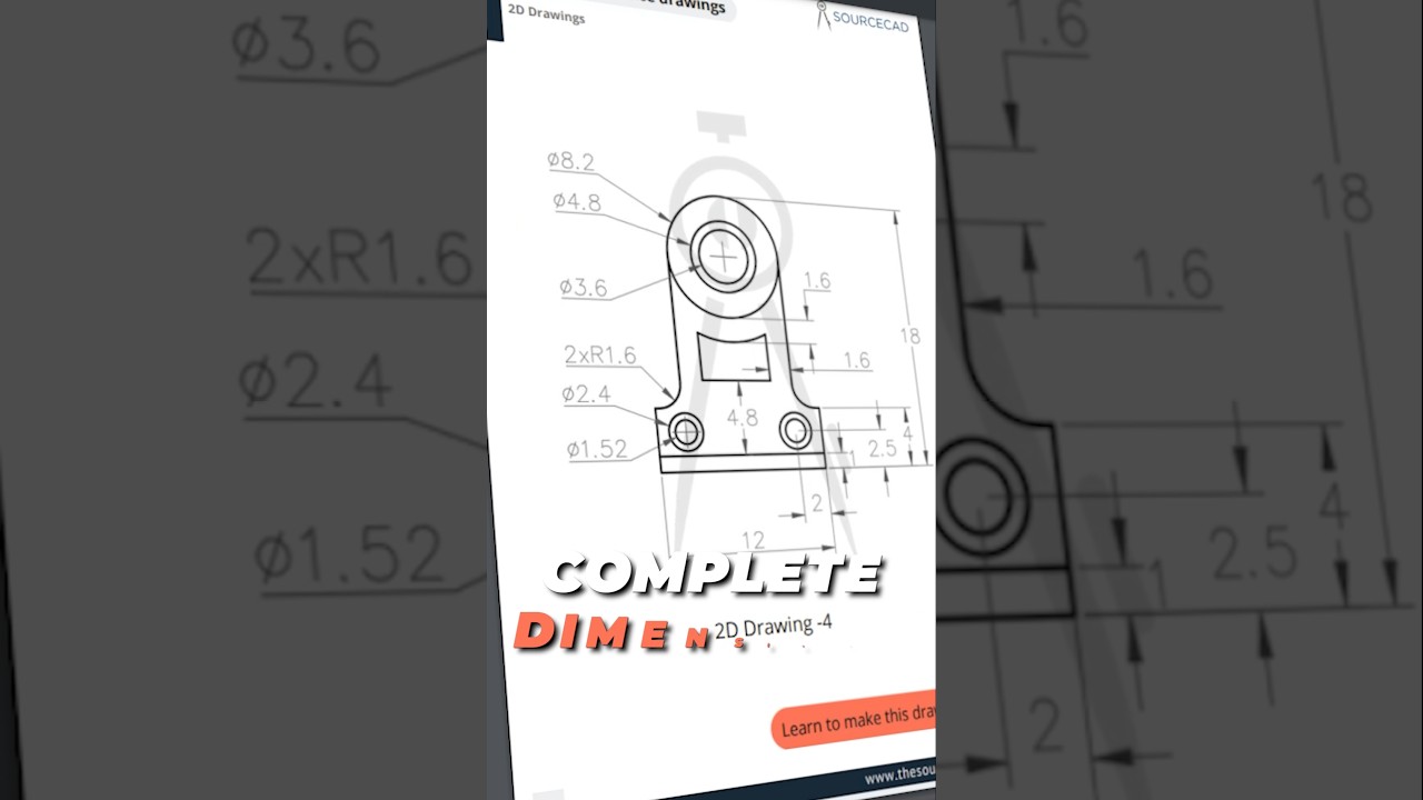 100 AutoCAD practice drawings eBook (PDF) - Dezign Ark