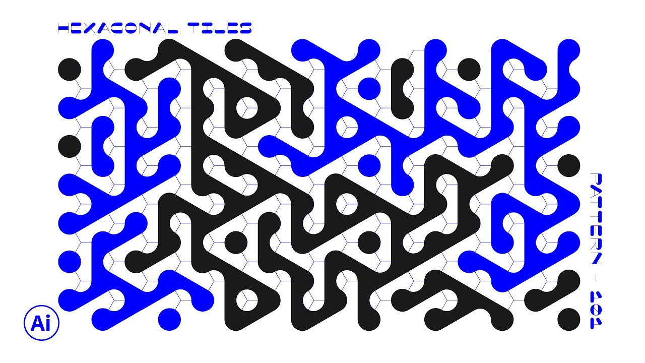 Illustrator Pattern Tutorial : HEXAGONAL TILES - Dezign Ark