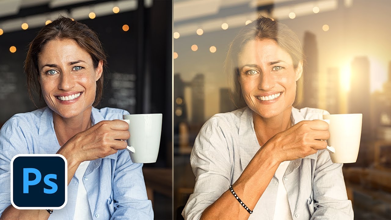 Add Realistic Glass Window Reflection & Glare in Photoshop - Dezign Ark