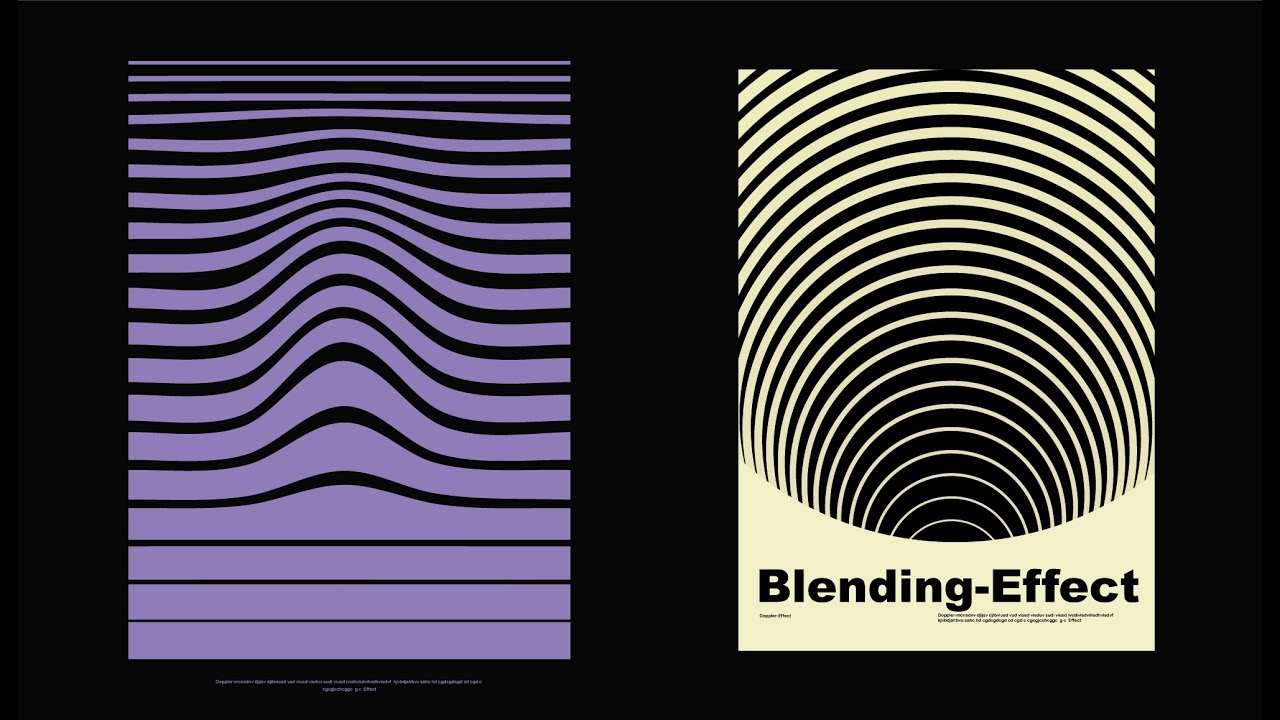 Blending Effect in Adobe Illustrator | Blend Tool, Make with Mesh ...