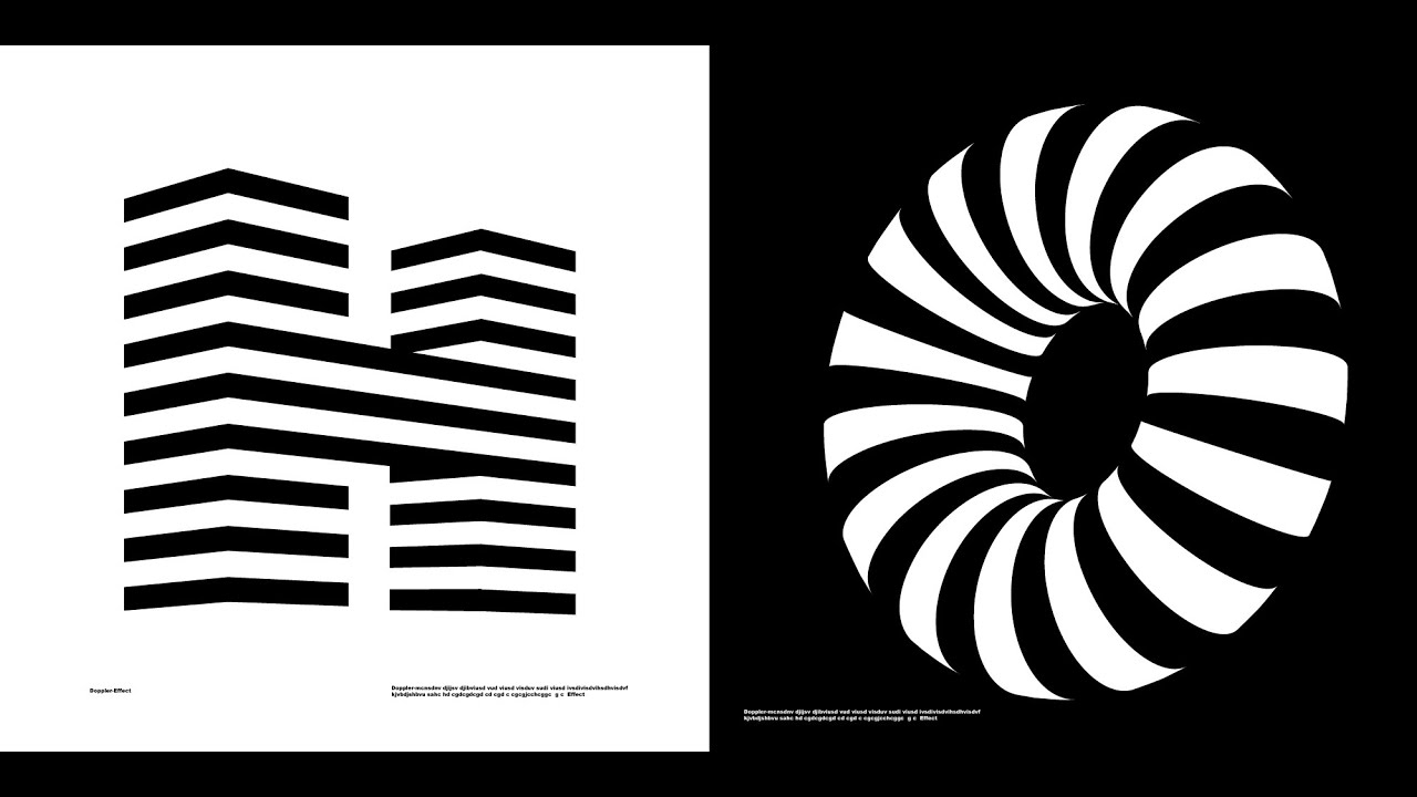 Geometric Text Effect in Adobe Illustrator | Abstract, Vortex Pattern ...