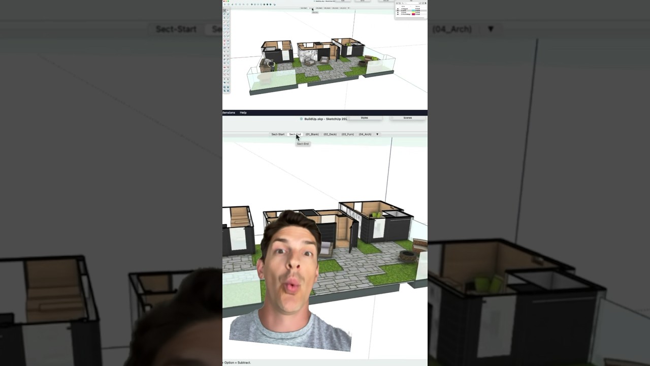 Me when I learn how to do a Section Animation #sketchup - Dezign Ark
