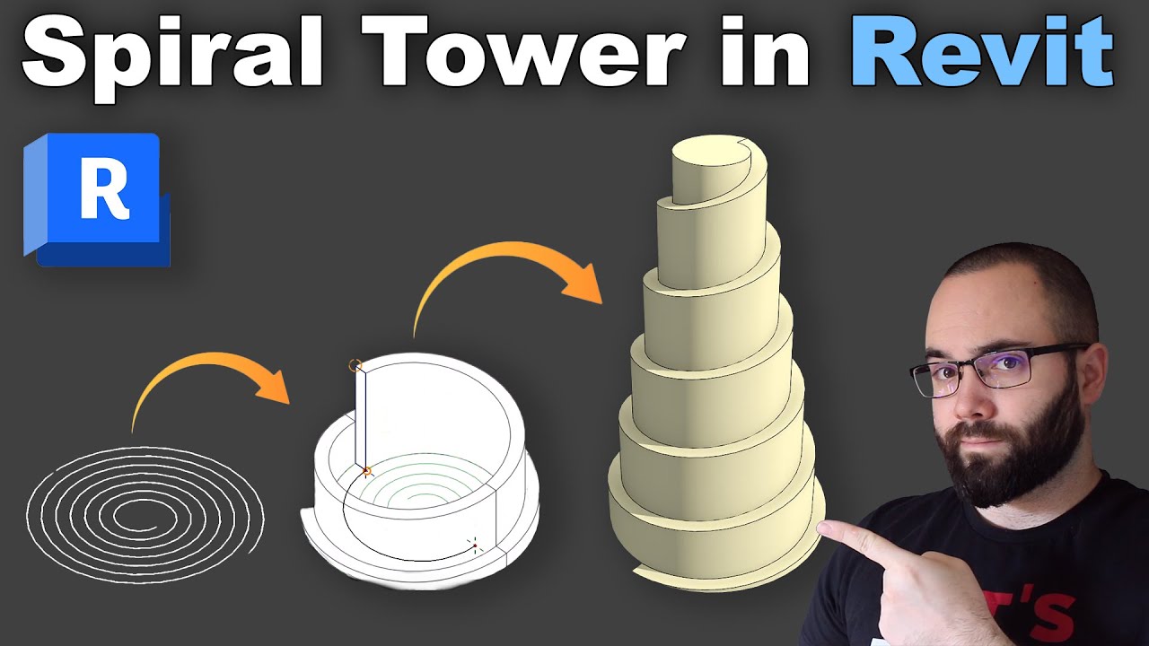 Spiral Tower in Revit Tutorial - Dezign Ark Spiral Tower in Revit Tutorial - Dezign Ark