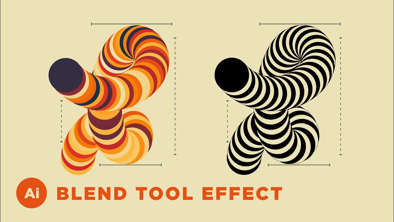 Illustrator Trick : Blend Tool Effect - Dezign Ark