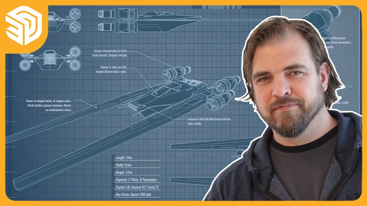 3D modeling a Star Wars U-Wing in SketchUp - Dezign Ark