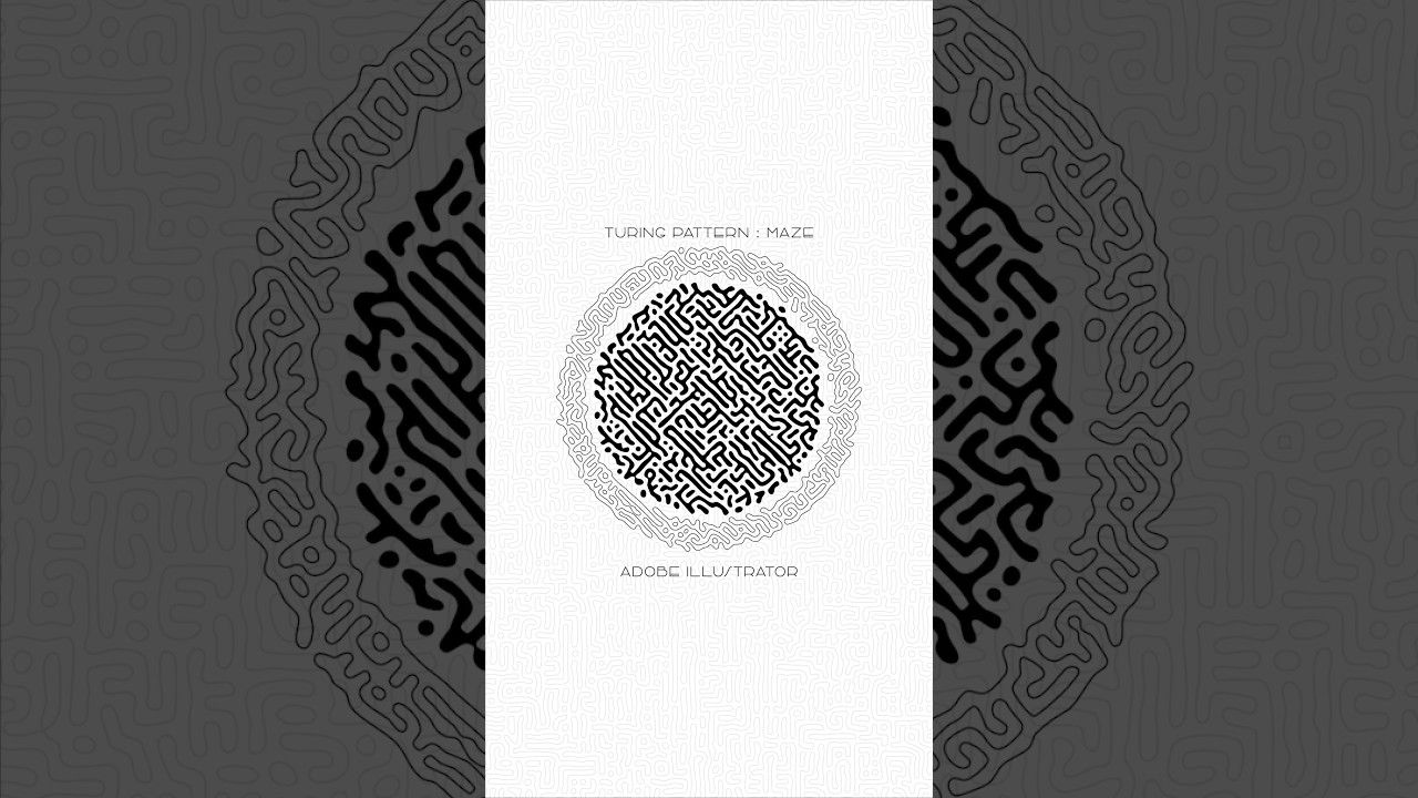How to make Turing Maze Patterns in Adobe Illustrator #adobeillustrator ...