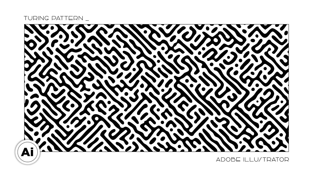 How to make Turing Patterns (Maze-Like) in Adobe Illustrator - Dezign Ark