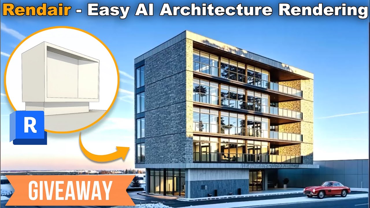 AI Architecture Rendering with Rendair Tutorial | Revit AI Rendering - Dezign Ark