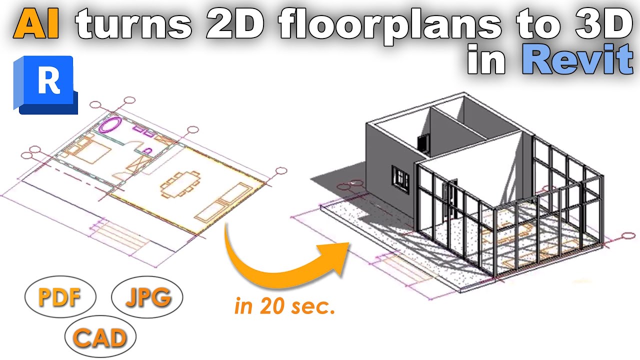 Convert 2D floorplans to a 3D Revit Model | WiseBIM AI for Autodesk ...