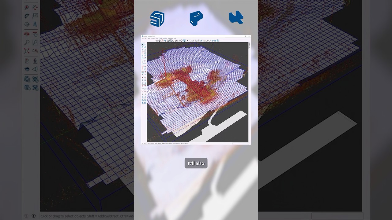 Create Ground Mesh from Point Cloud in SketchUp - Dezign Ark