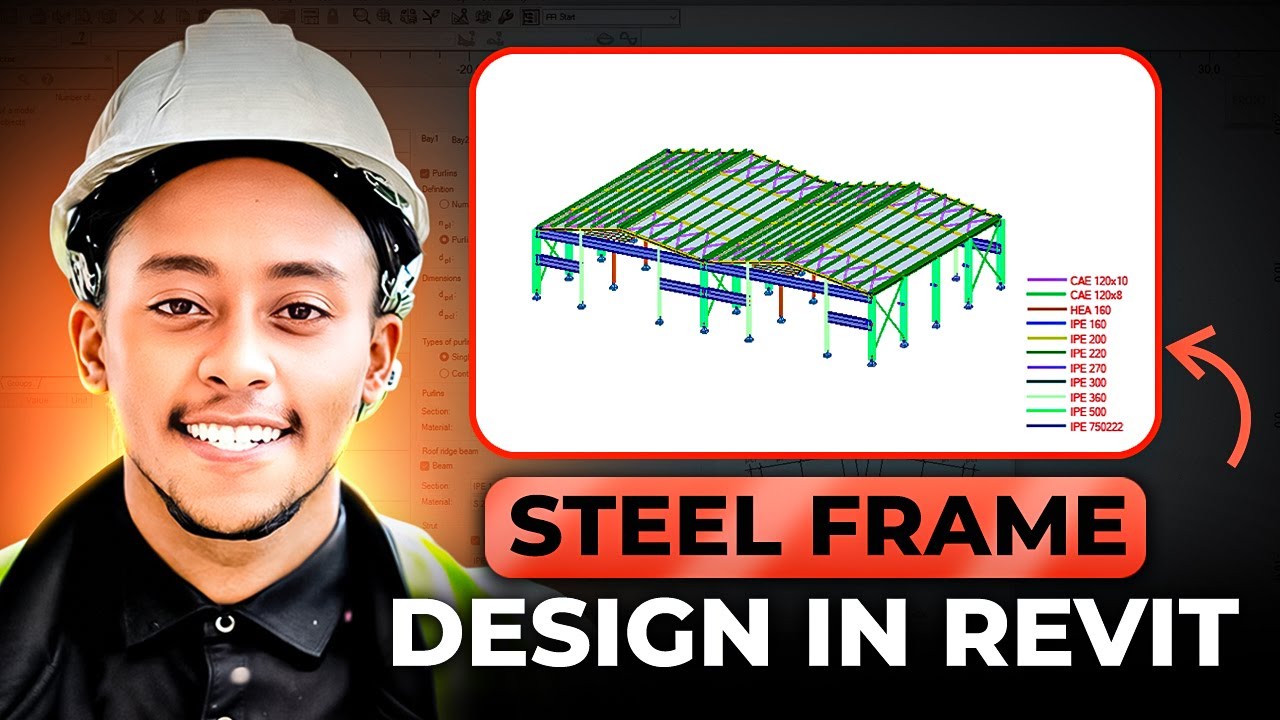 Design a complete Steel Frame in Robot Structural Analysis Professional ...