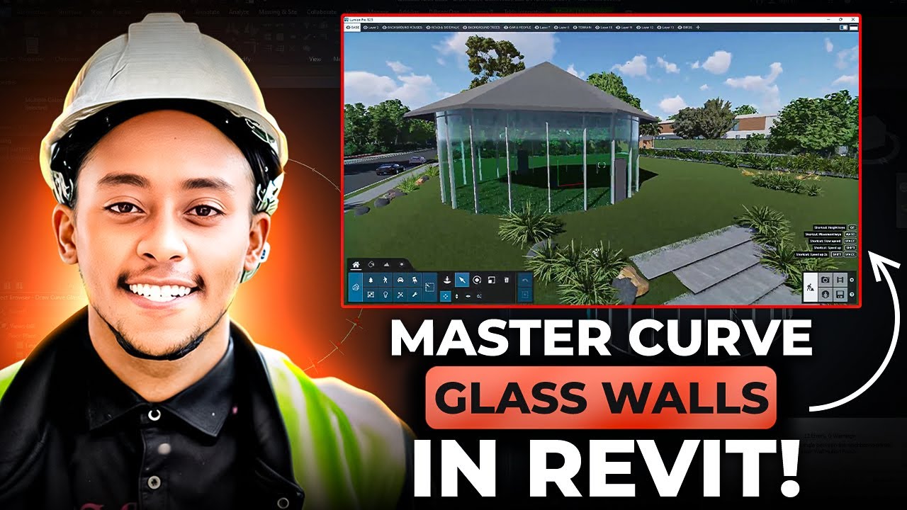 How to draw curve glass walls like a pro in Revit - Dezign Ark