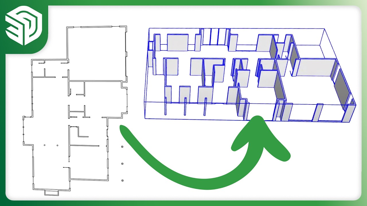 3 Ways to Convert 2D Floorplans to 3D Walls - Dezign Ark