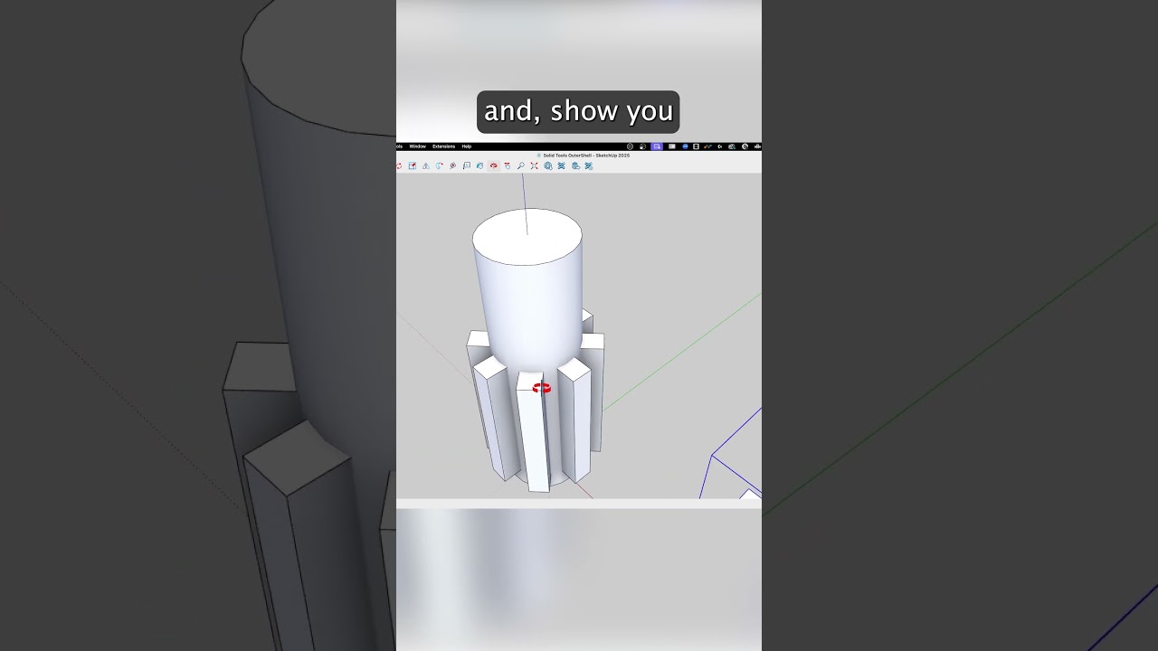 Union vs Outer Shell #sketchup #solidtools - Dezign Ark