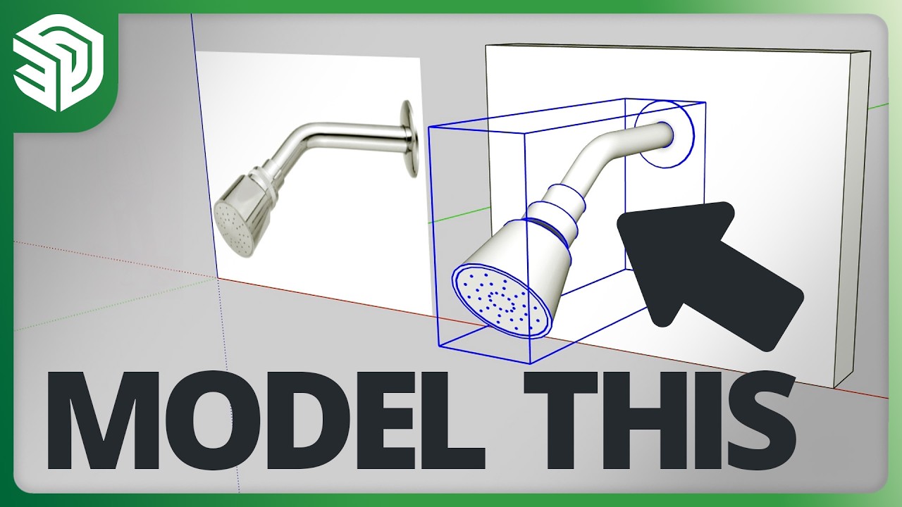 How to Model a Shower Head in SketchUp - Dezign Ark