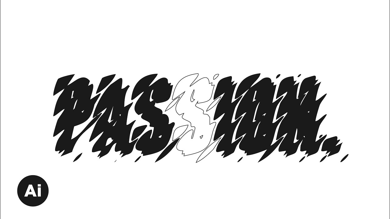 Illustrator Text Effect Tutorial : Glass Distorted Text - Dezign Ark