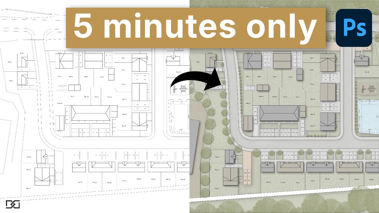 Photoshop Site Plan Rendering | Updated 2026 Workflow - Dezign Ark