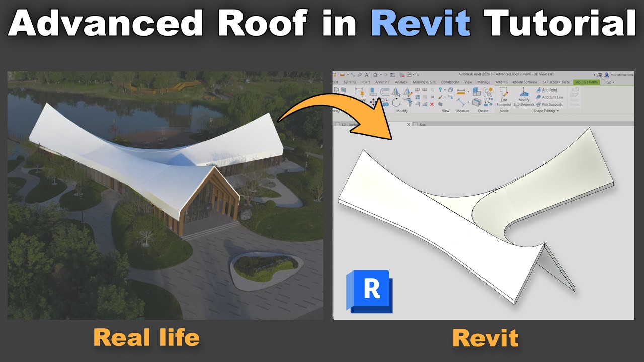 Complex Roof Modeling in Revit | Revit Roof Tutorial - Dezign Ark